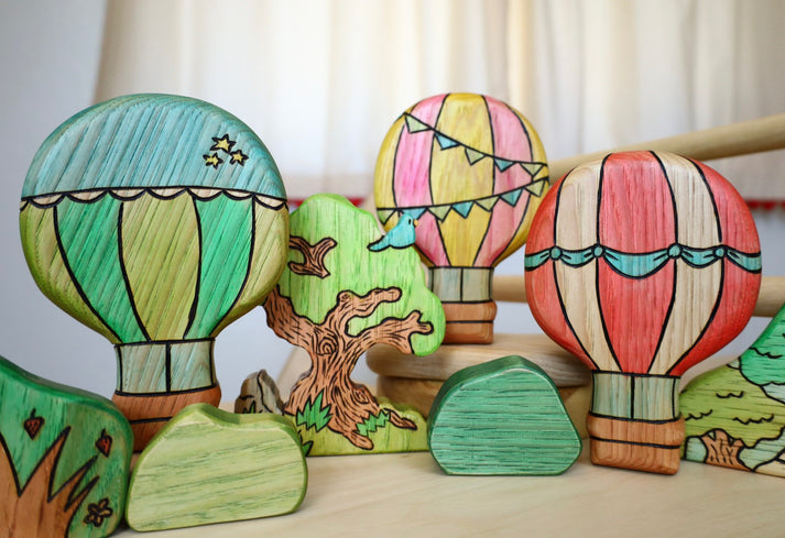 PREORDER - Wooden Hot Air Balloon - New Designs added! – Sweet Potato ...